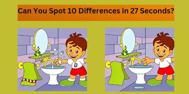 Spot The Difference: Can you spot 10 differences within 27 seconds?